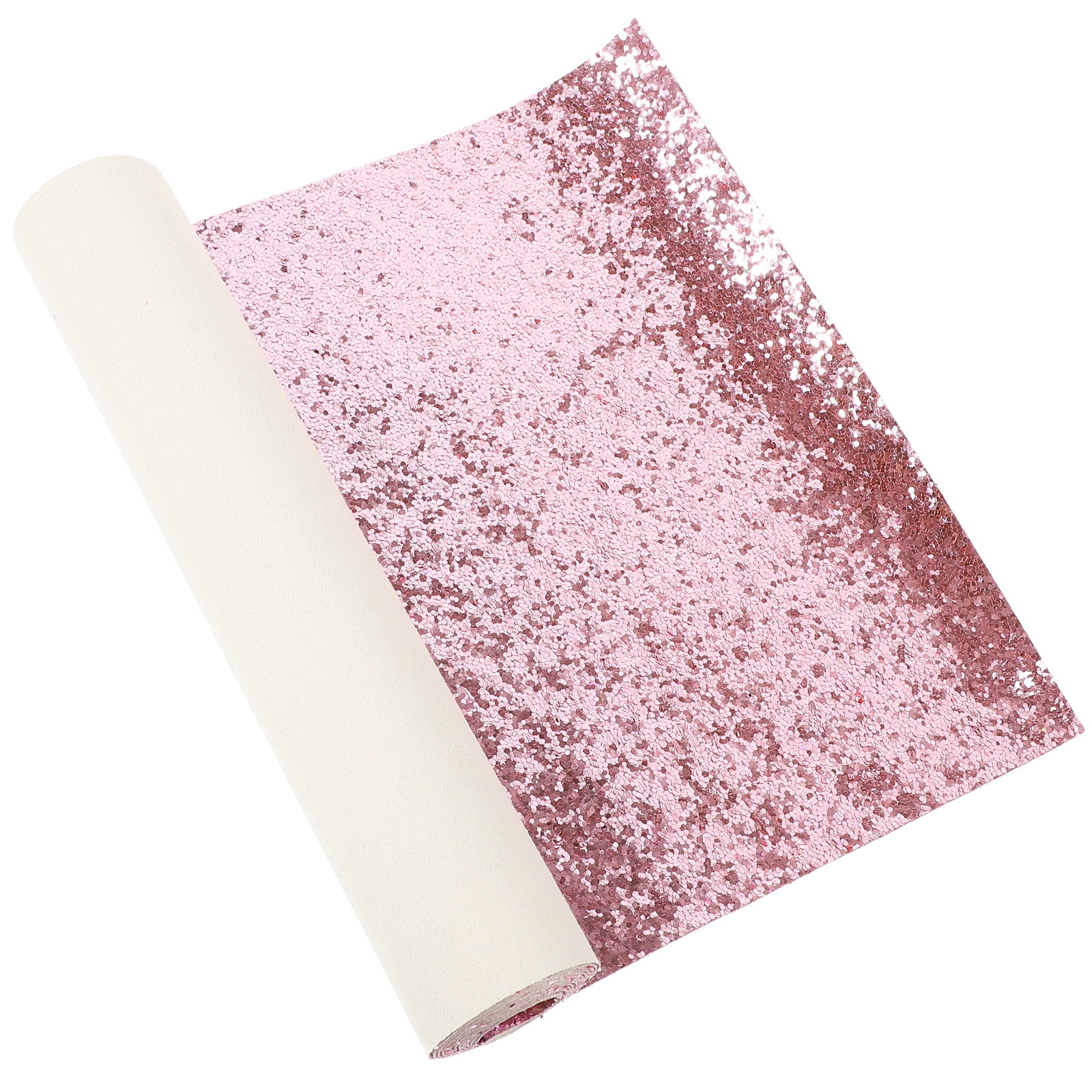 FELTECHELECTR Home Decoration Glitter Fabric Sheet Pink Sequin 1Pack ...