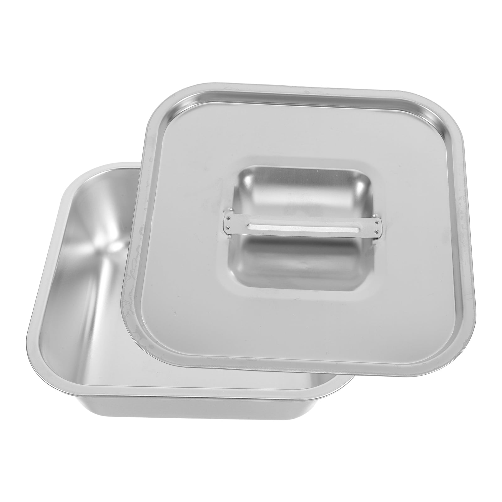 LITINKIMI Fish Platter Food Trays Square Tray Silver 1Set For Dining ...