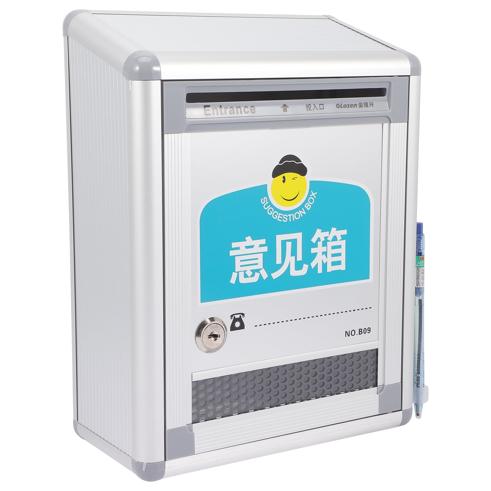unbranded Suggestion Box Complaint Post Lockable Boxes Wall Mounted ...