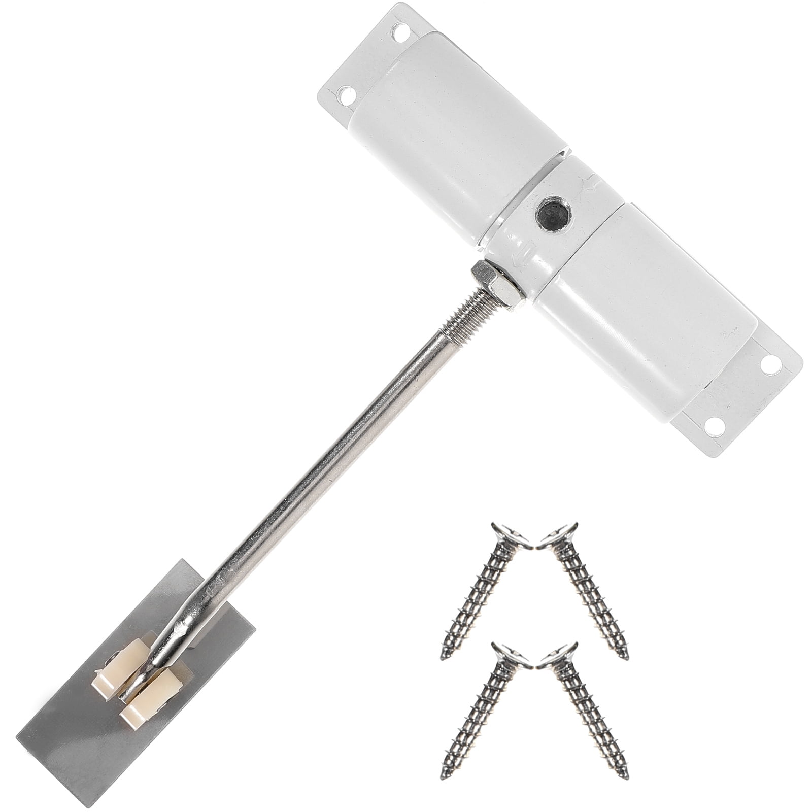 IMIKEYA Surface Mounted Door Closer Metal White Latching for Household ...