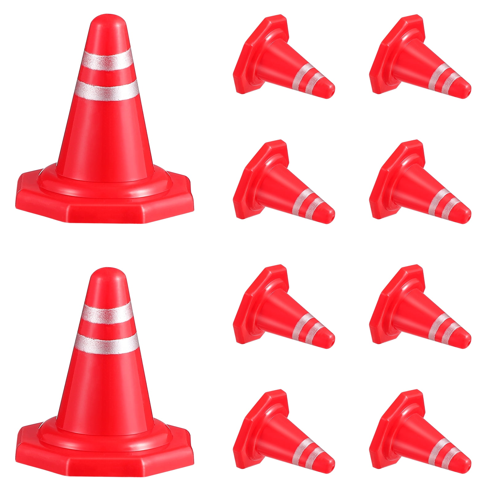 unbranded TOYANDONA 10pcs Miniature Plastic Traffic Cones Mini ...
