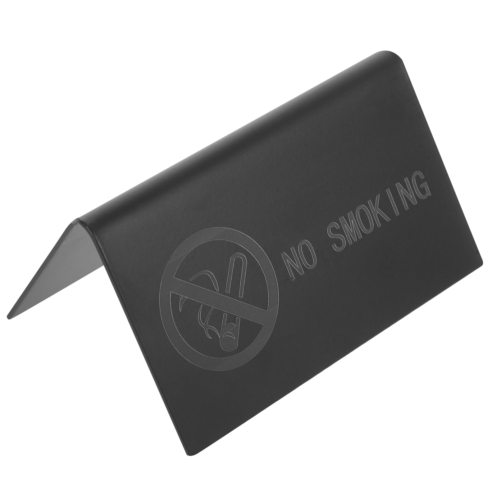 unbranded Tabletop No-smoking Sign Stainless Steel Table Warning Sign ...