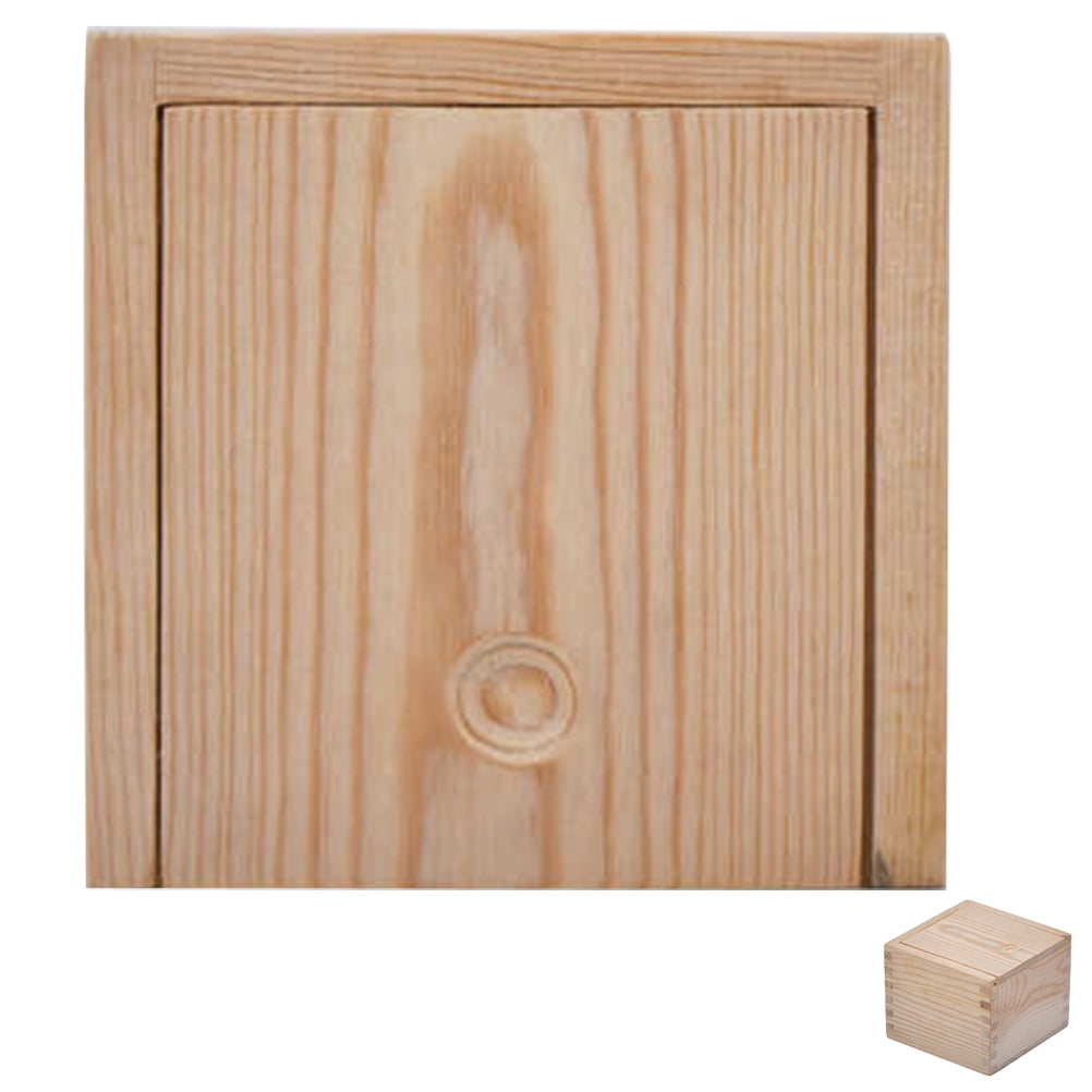 NUOLUX Jewelry Storage Box Wooden Khaki for present Giving 1Set 3.93X3 ...