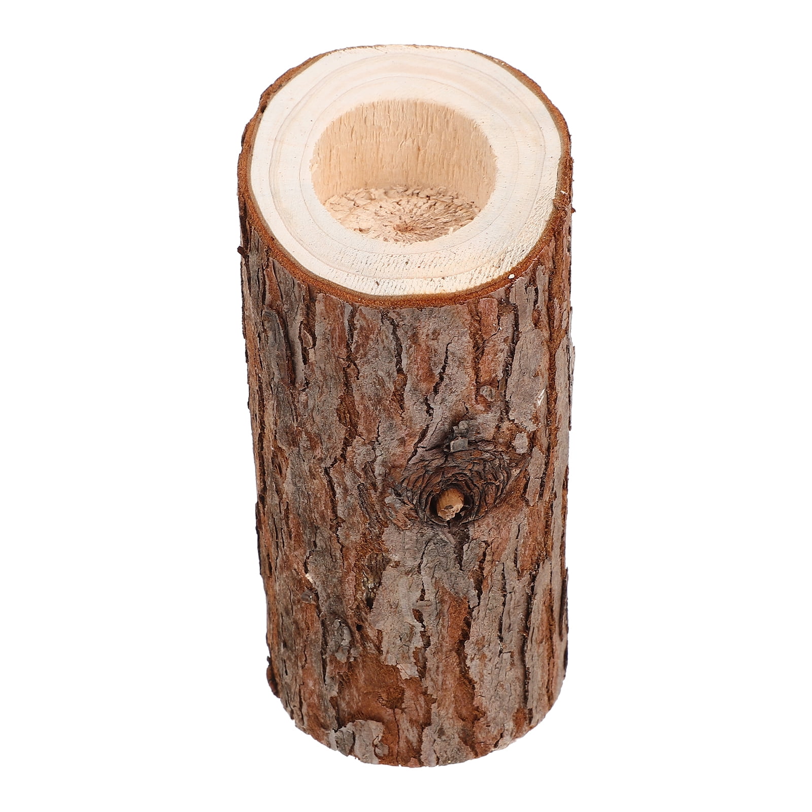 unbranded Tealight Candlestick Wooden Slanted Holder Candlelight Dinner ...