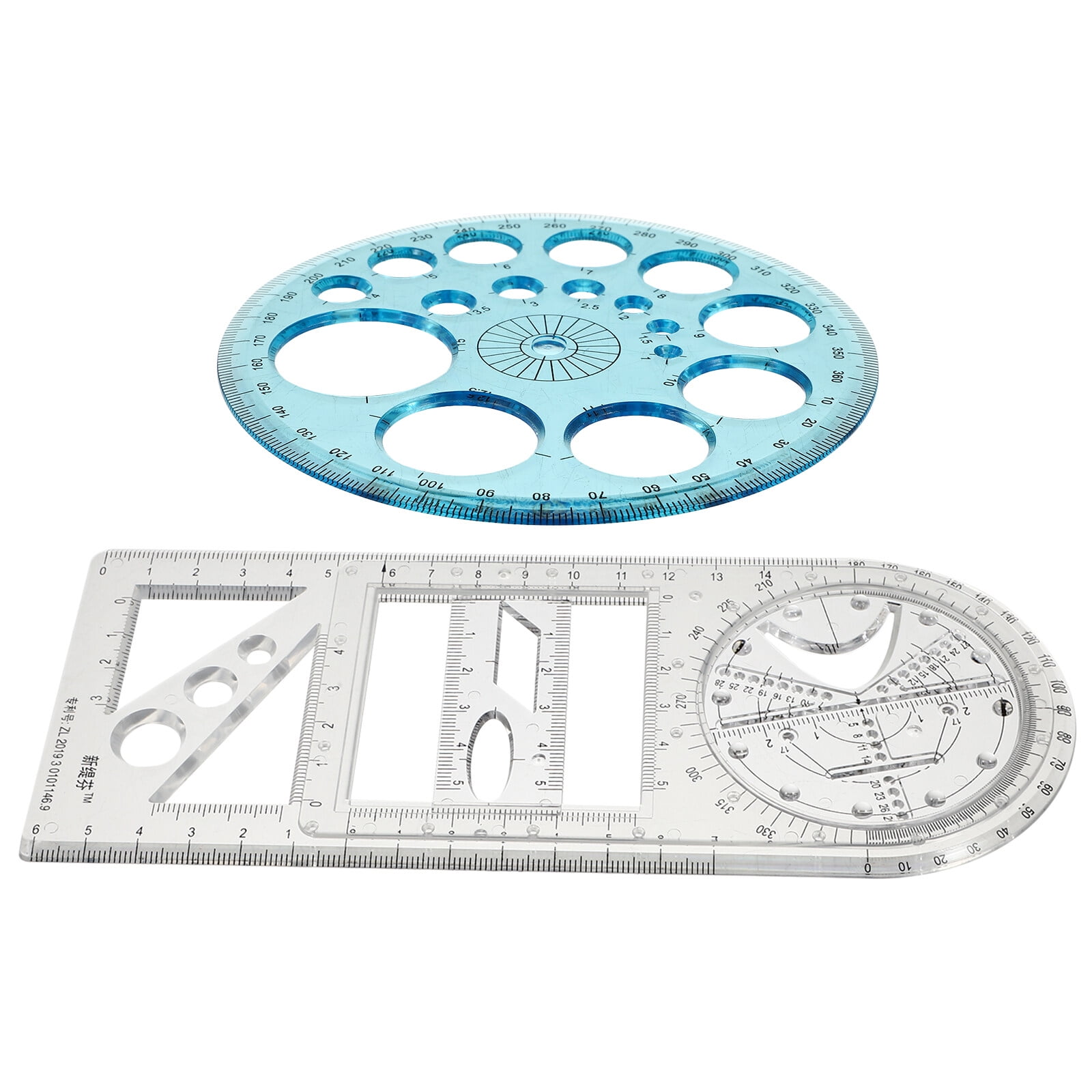 unbranded Test Protractor Students Drawing Ruler Small Triangle Rulers ...