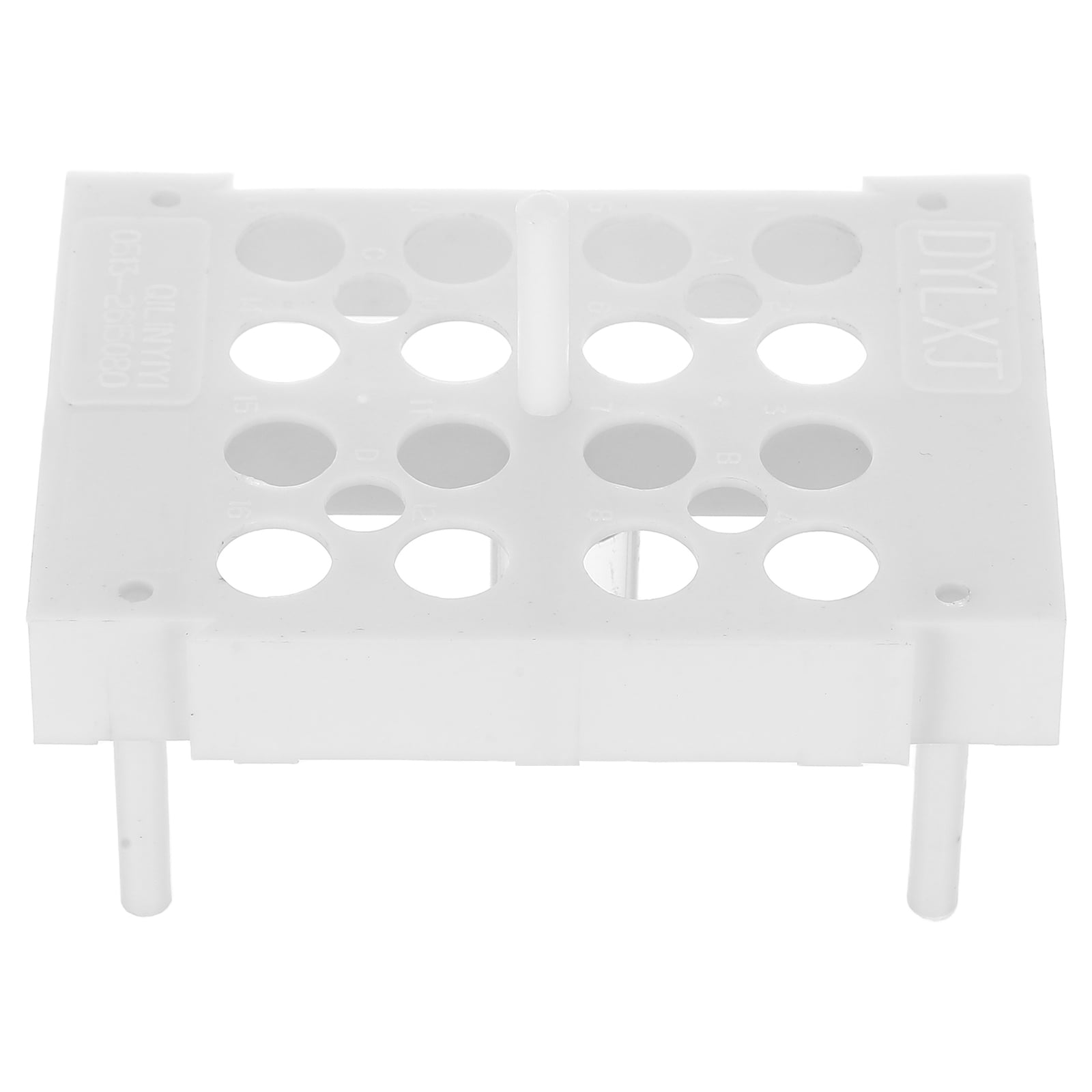 FONDOTIN White Test Tube Organizer Stand Detachable Tubes Storage Rack ...