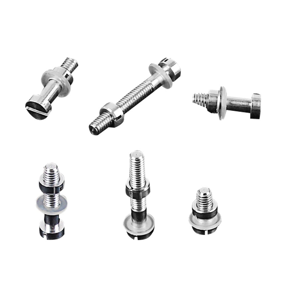 WHAMVOX Phonograph Accessories 4pcs Mounting Screws Metal Record Screw ...