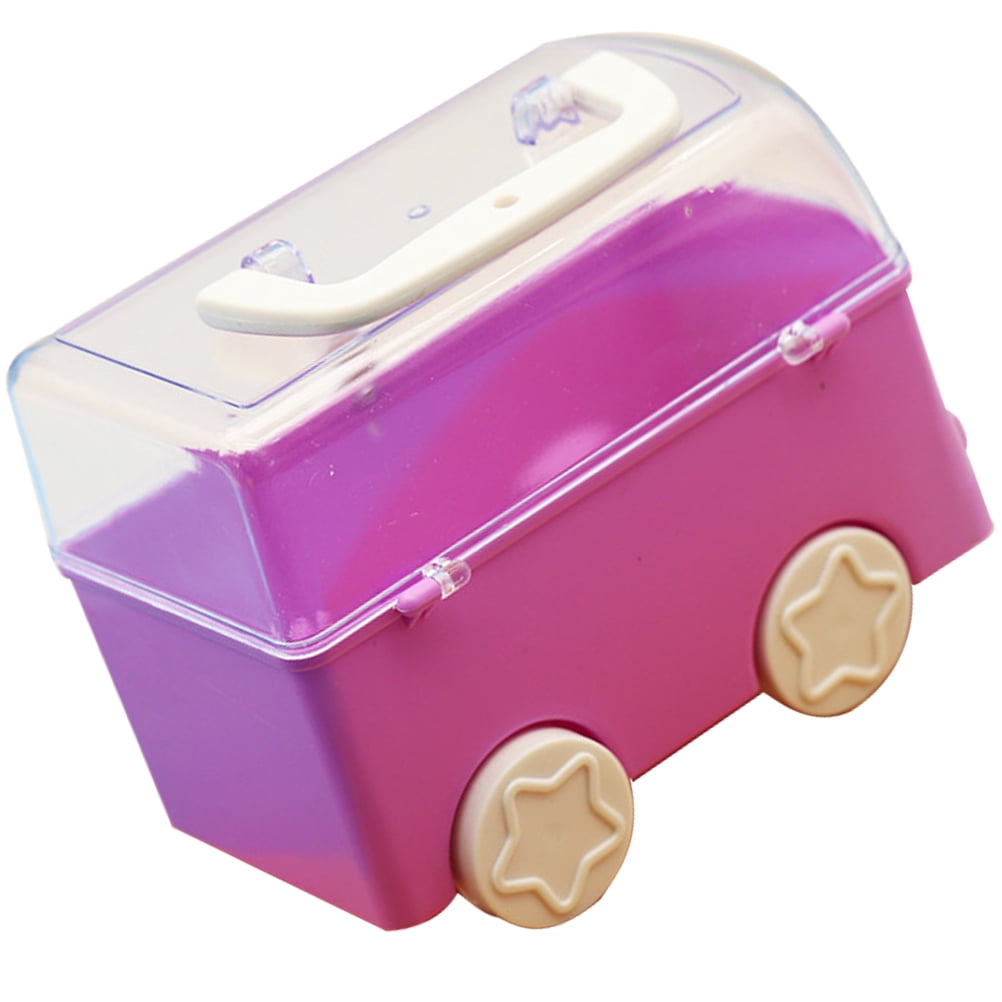 unbranded Tiny Case with Lid and Handle Car Toy Lid Play House Storage ...