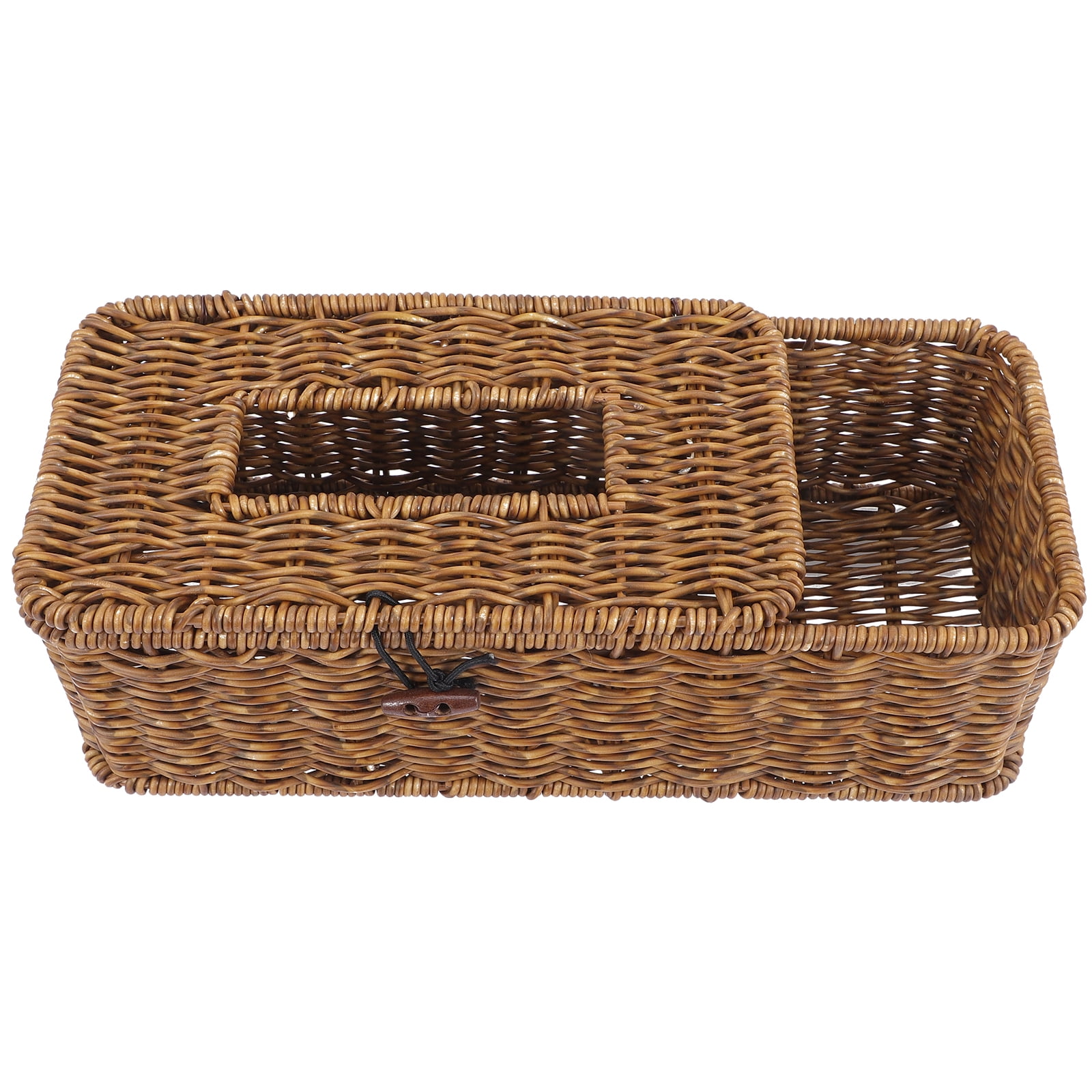 unbranded Tissue Cover Simple Holder Tissues Retro Rattan Light Brown ...