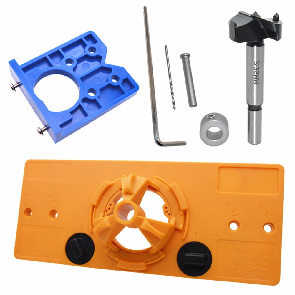 unbranded Tool for Woodworking 35mm Hinge Hole Positioner Mounting Mark Blue - Walmart.com