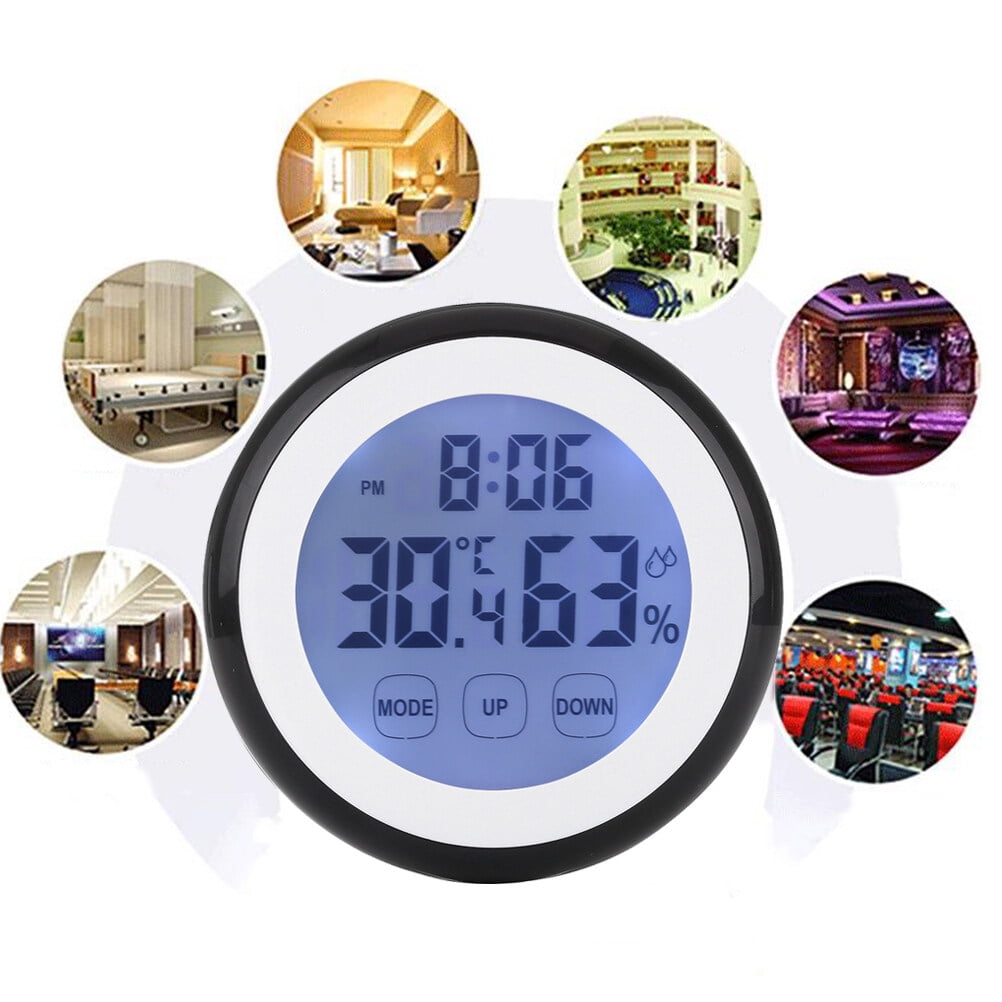 unbranded Touch Screen LCD Electronic Temperature Humidity Meter ...