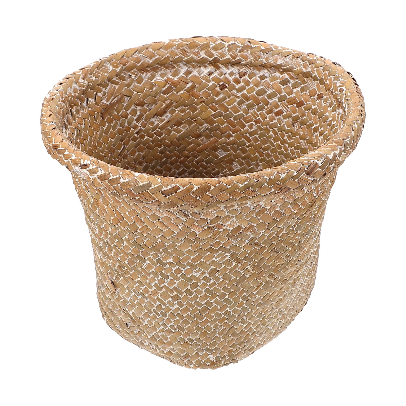 unbranded Trash Can Storage Basket Waste Lid Wicker Blanket Laundry ...