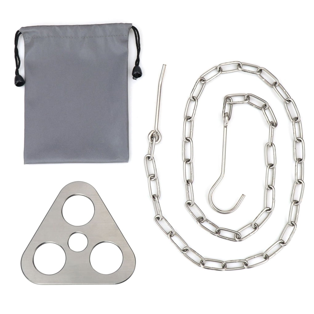 chidgrass Triangular Camping Hanging Pot Bracket Portable Barbecue ...