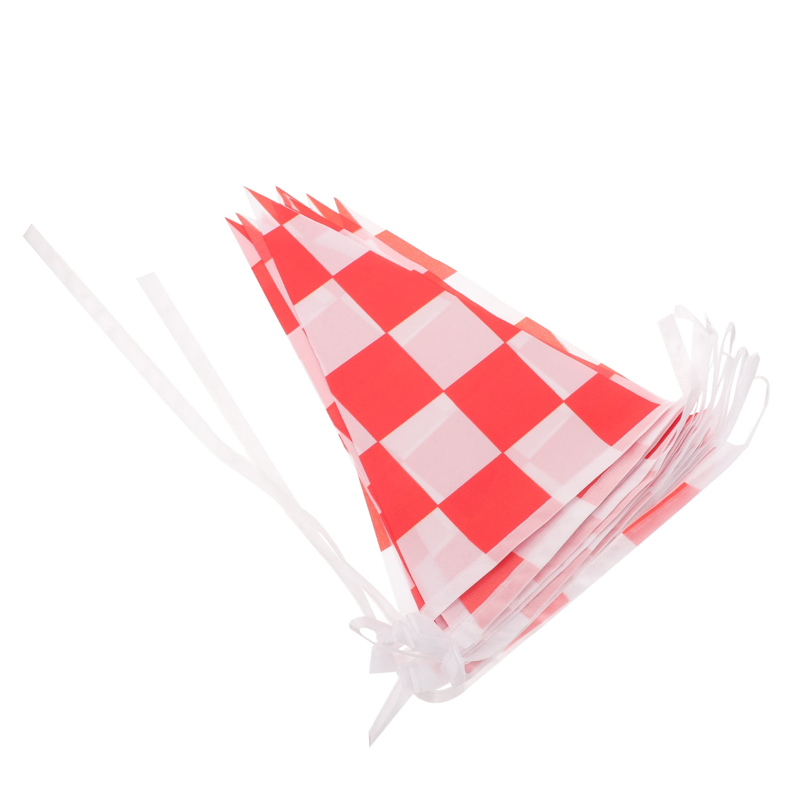 unbranded Triangular Flag Checkered Bulletin Board Border Garland ...