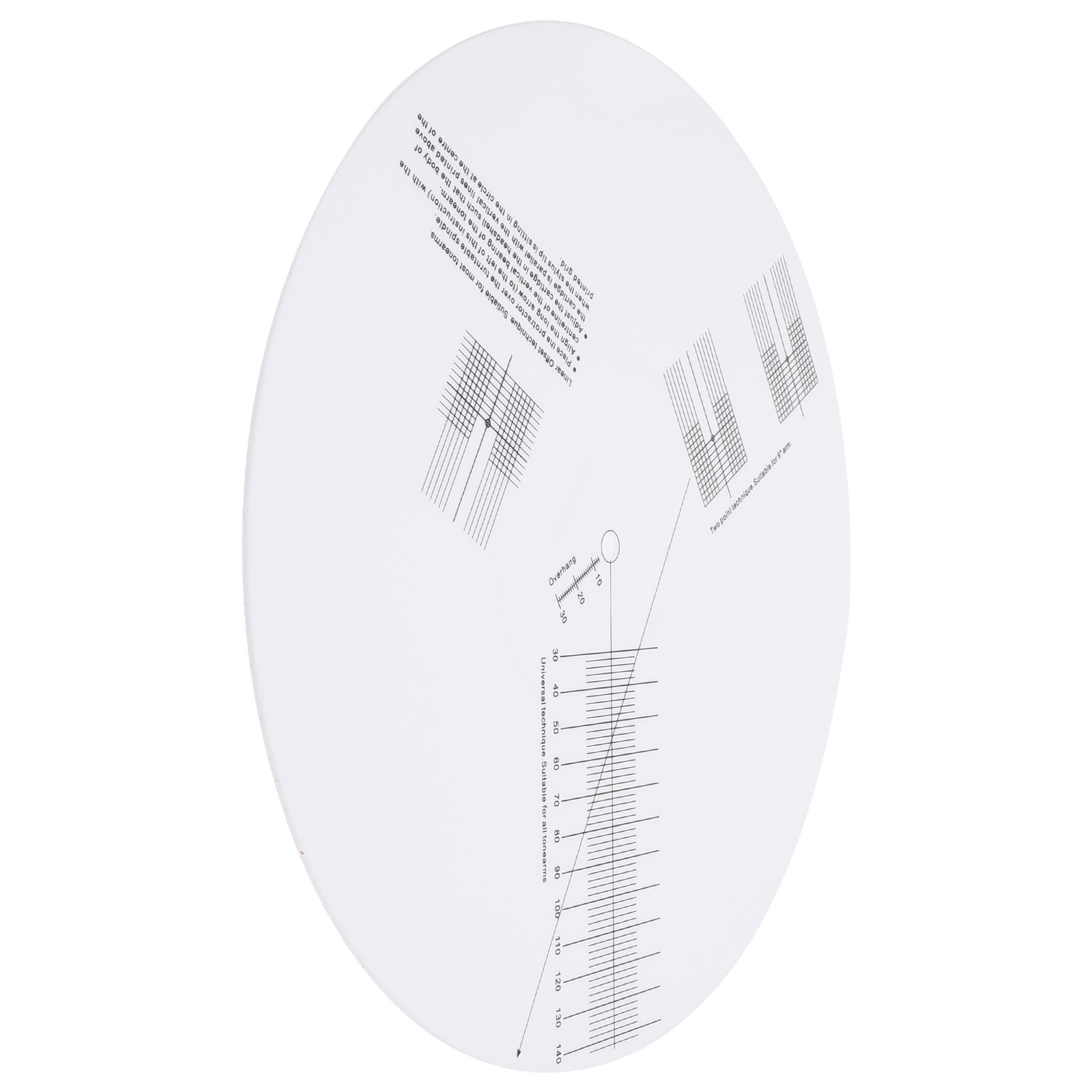 Professional Vinyl Record Turntable Stylus Calibration Plate for Needle ...