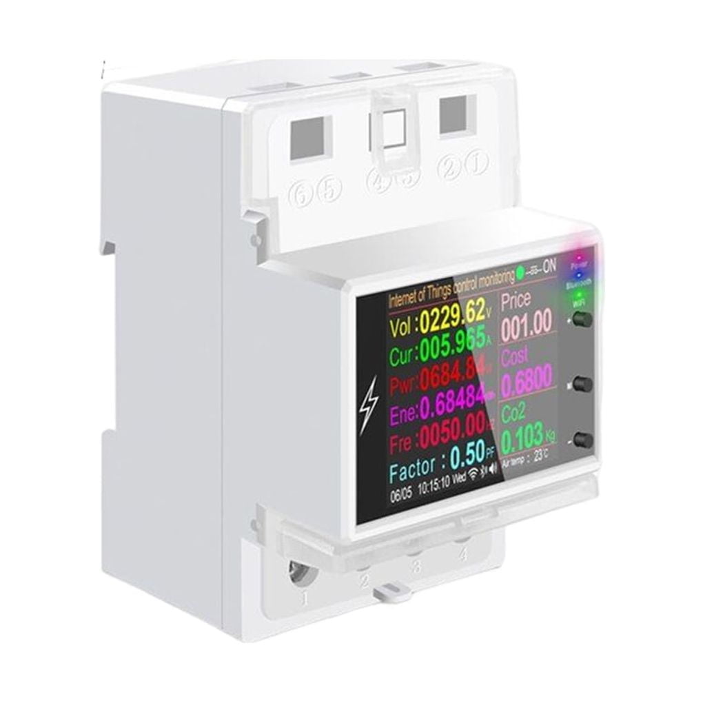 chidgrass Tuya Phone APP Control Power Meter Office Hotel Dorm Digital ...