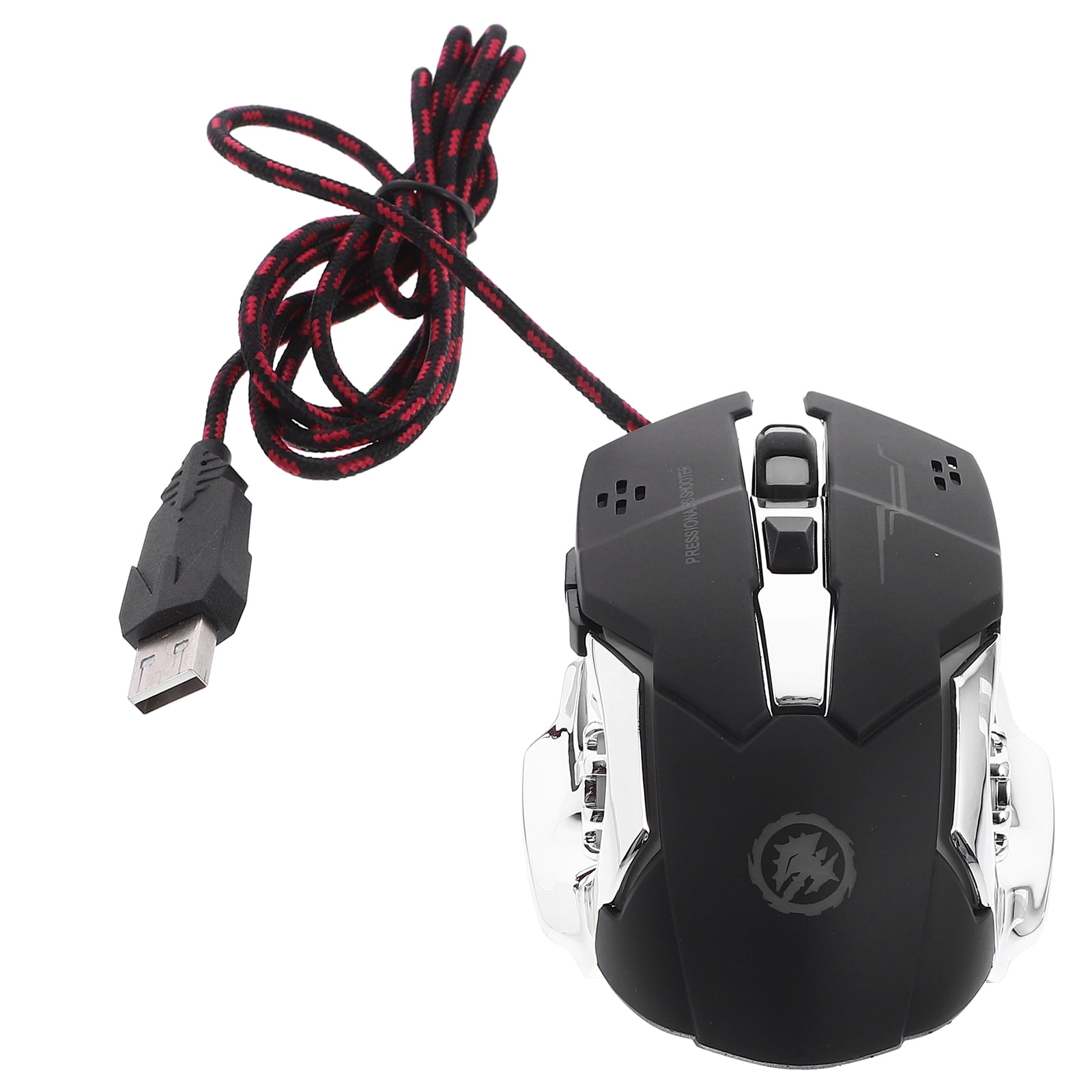 WHAMVOX Ergonomic Wired Gaming Mouse with Cool Breathing Light for ...