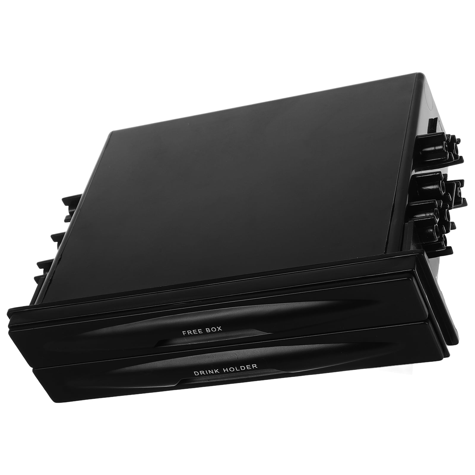 unbranded Universal Car Radio Storage Box With Cup Holder Grocery Box ...