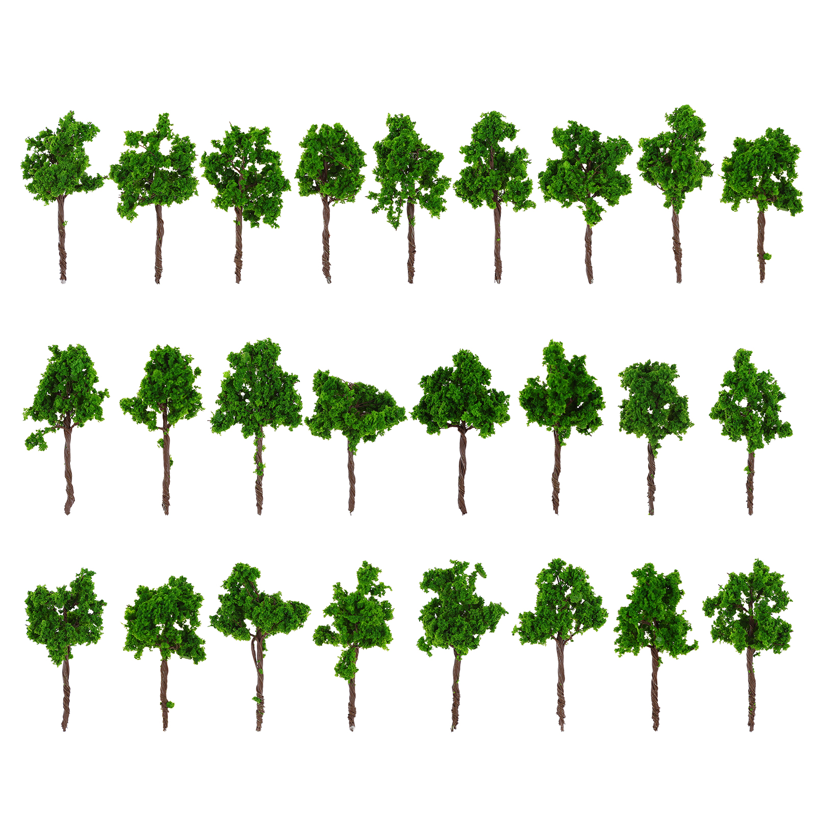 unbranded VORCOOL 25pcs Mini Tree Set 6cm Lifelike Architecture Trees ...