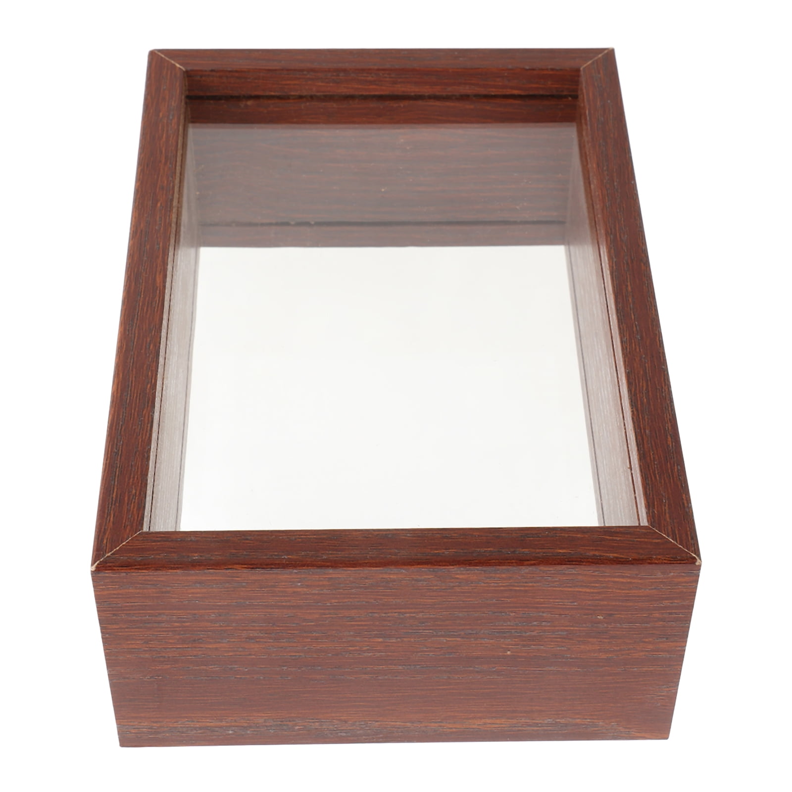 WASHWEPE Shadow Box Frame Dark Red Wooden 1Pcs 6.37X4.32X2.24In ...