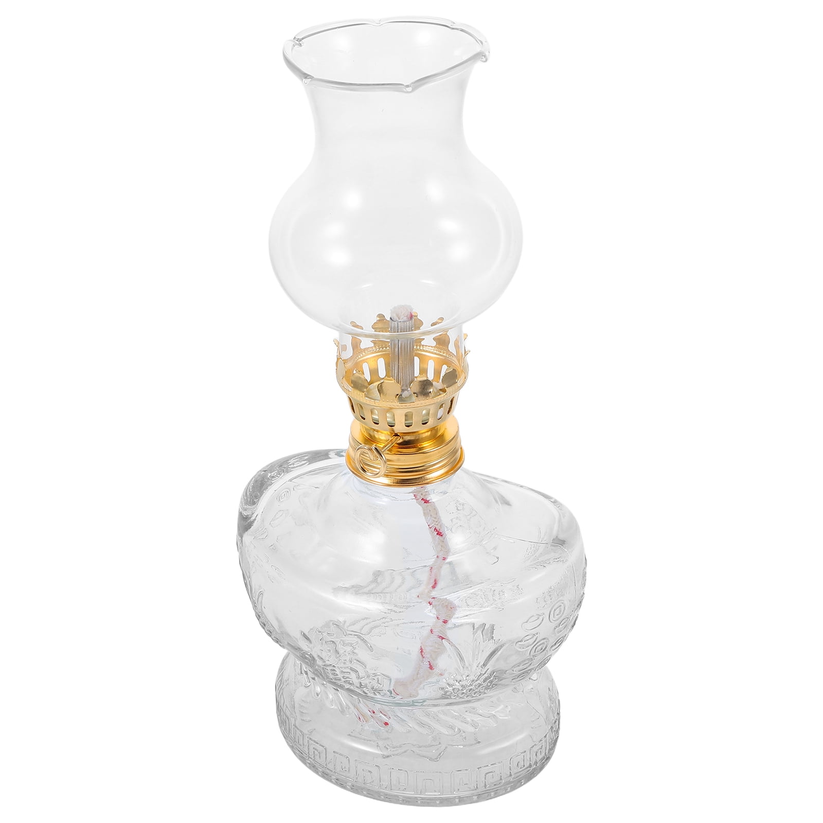 Vintage Decorative Oil Lamp with Glass Shade for Home Adding Romantic ...