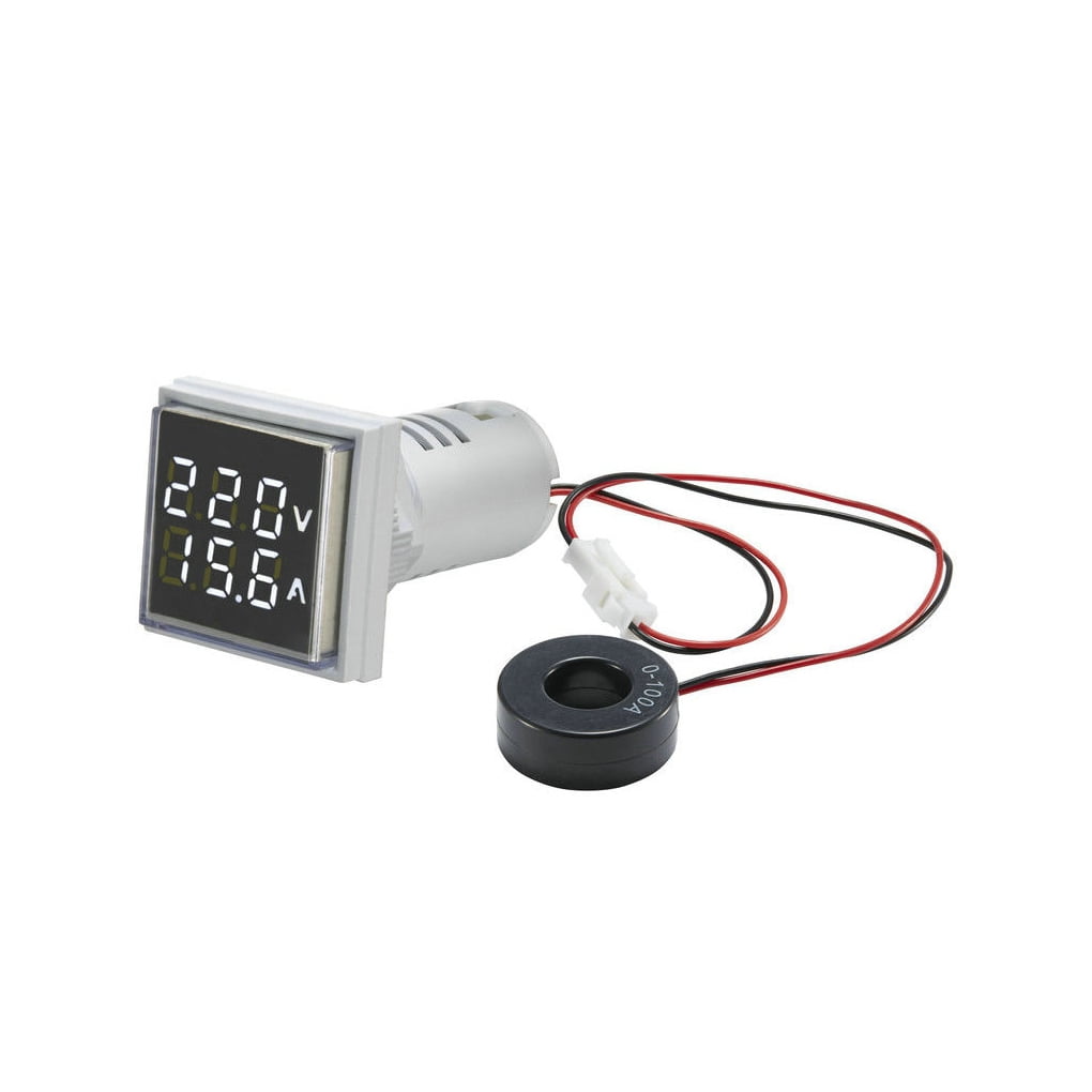chidgrass Voltmeter Digital Display Dual Ammeter Hertz Compact Tester ...