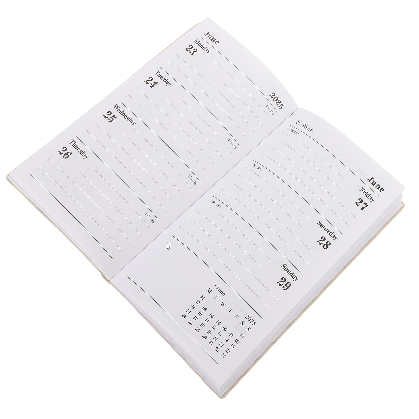 unbranded Weekly Planner Notepad Tear off Budget 2025 Schedule Student ...