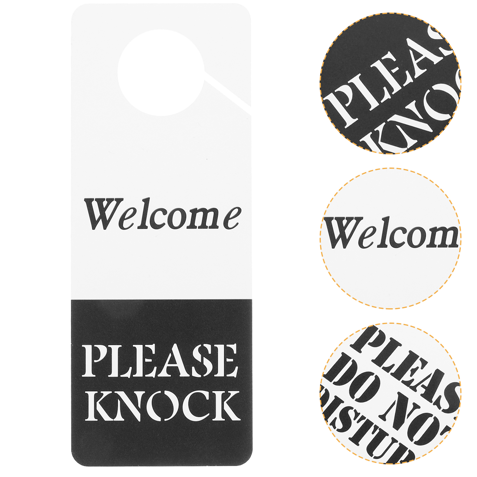 unbranded Welcome Please Knock Sign for Door Knob Hanger Privacy ...