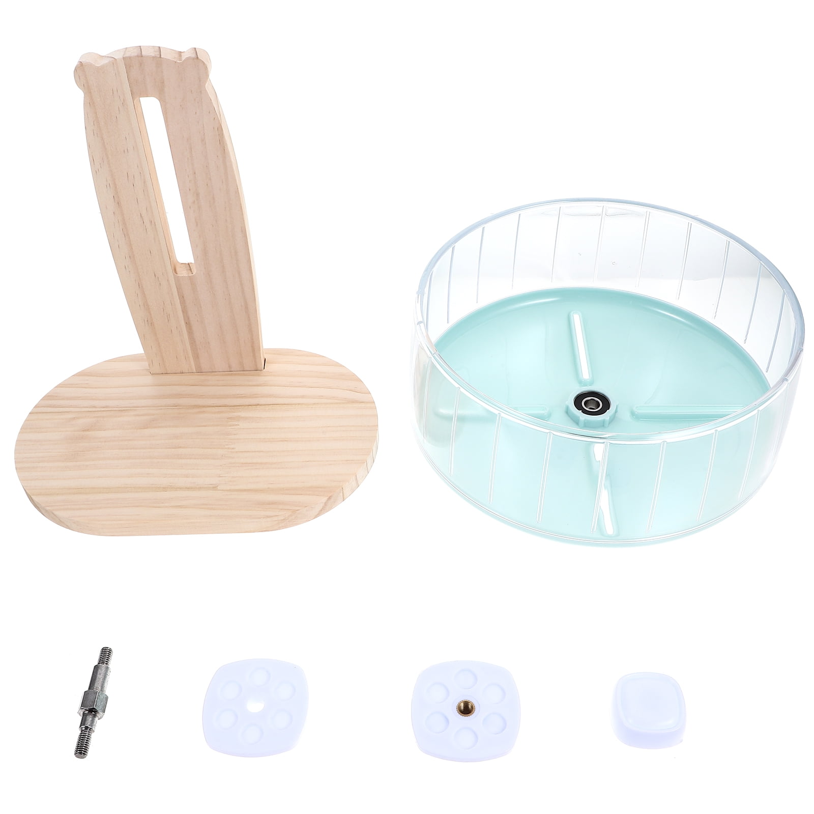 HEATSHAKING Silent Chinchilla Wheel Hamster Running Wheel Set 10.6X10 ...