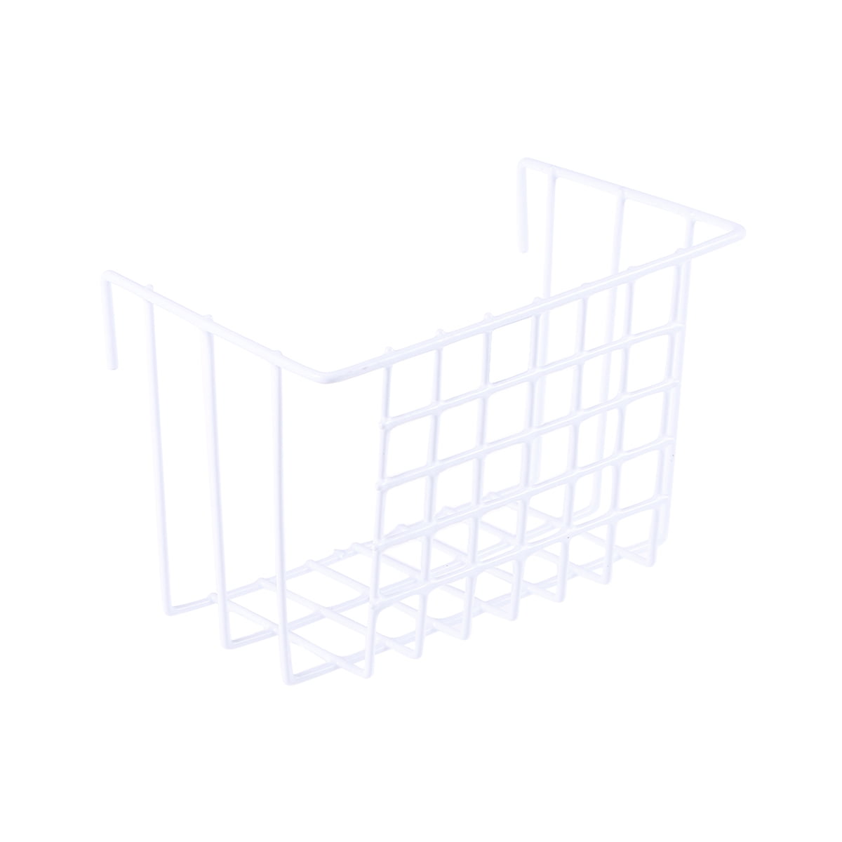 unbranded White Iron Storage Basket Side Hanging Storage Holder Multi ...