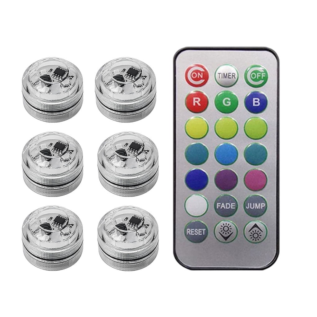 chidgrass Wireless LED Light Remote Control Roof Foot Colorful Night ...