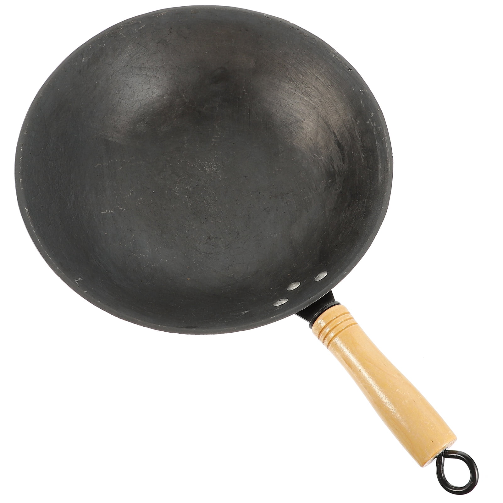 Large Round Bottom Wok for Chinese Cooking 1 Set Traditional Stir ...