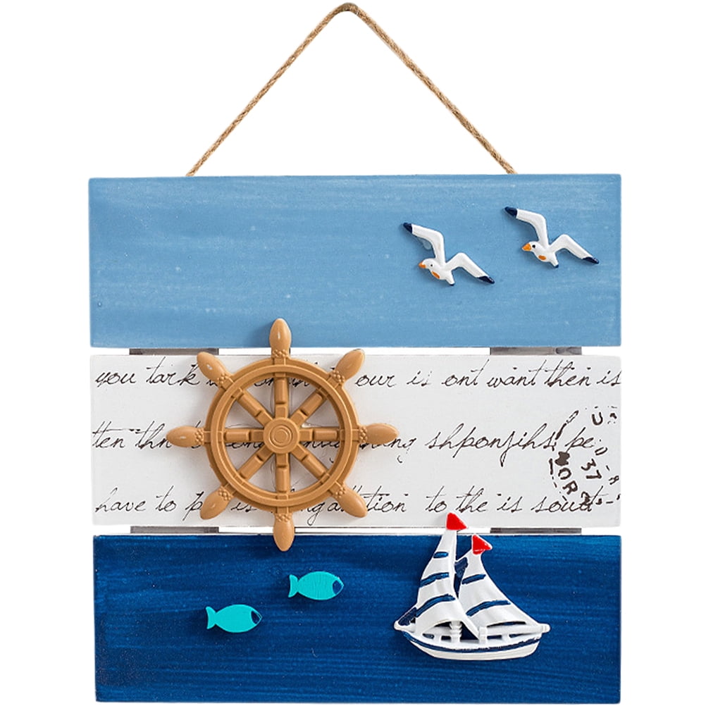 unbranded Wood Outdoor Beach Plaques for Fencing Wall Wooden Marine ...