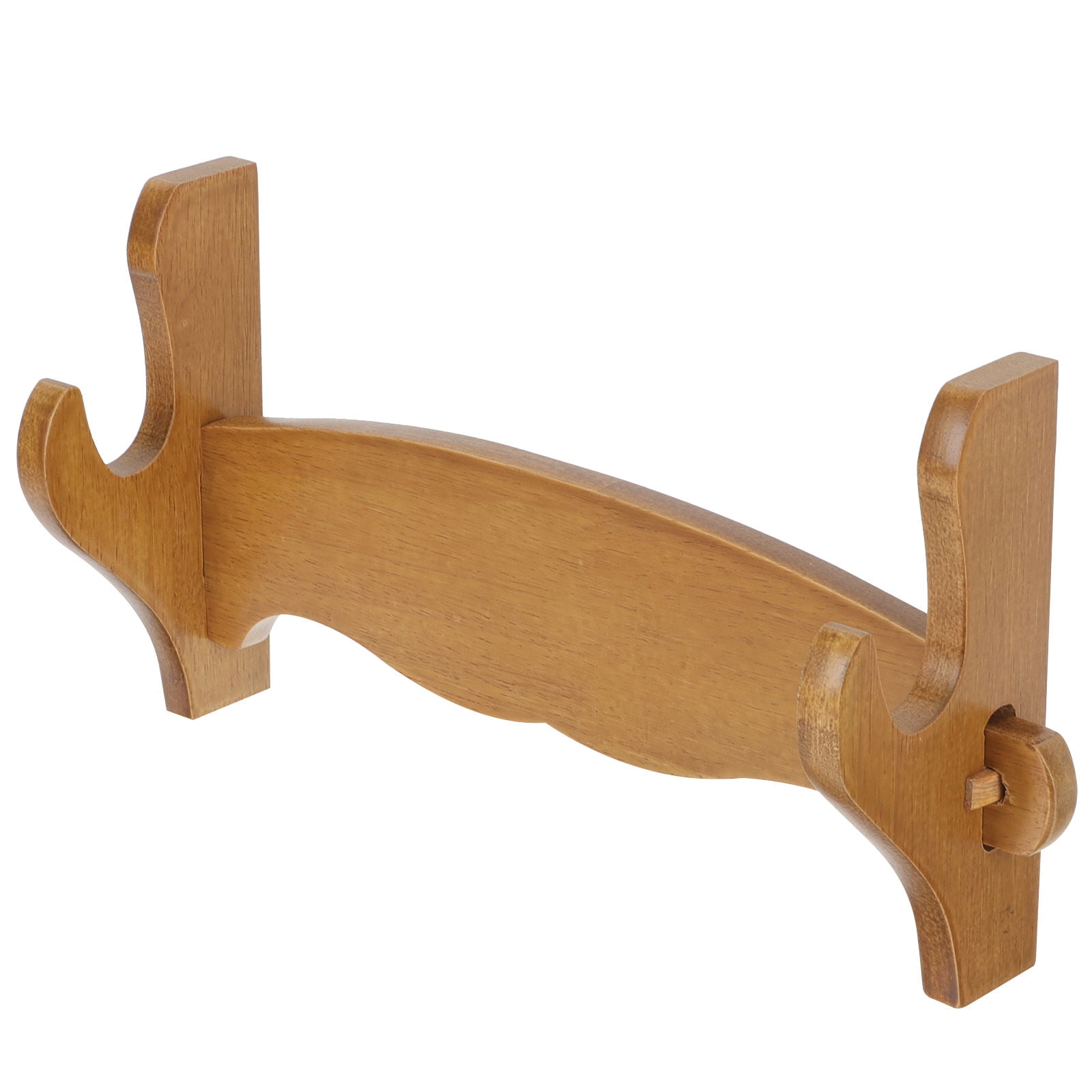unbranded Wooden Flute Display Stand Wall Mount Swords Collection Rack ...