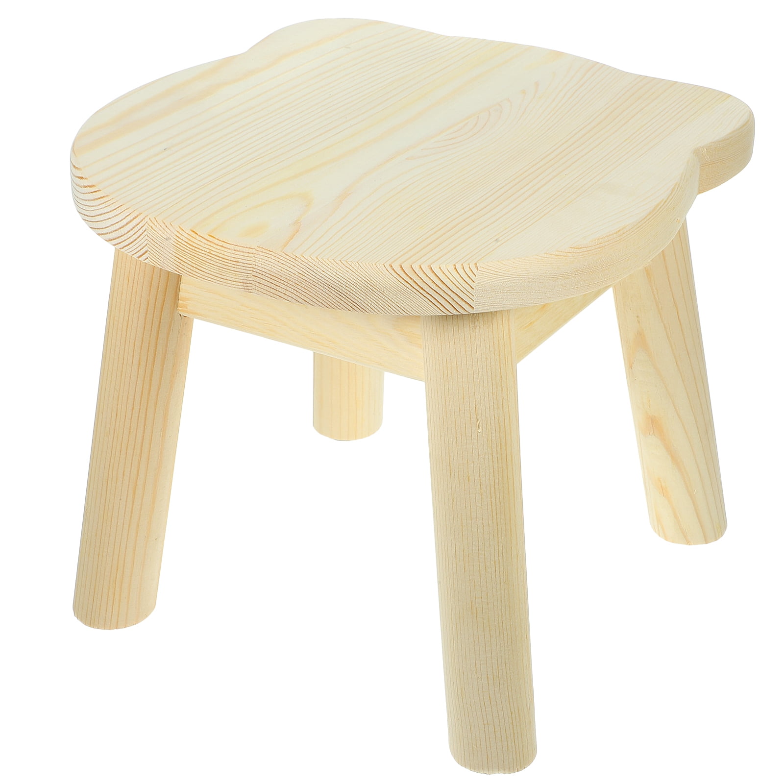 unbranded Wooden Stool Doorway Low Cute Small Bench Toddler Step for ...