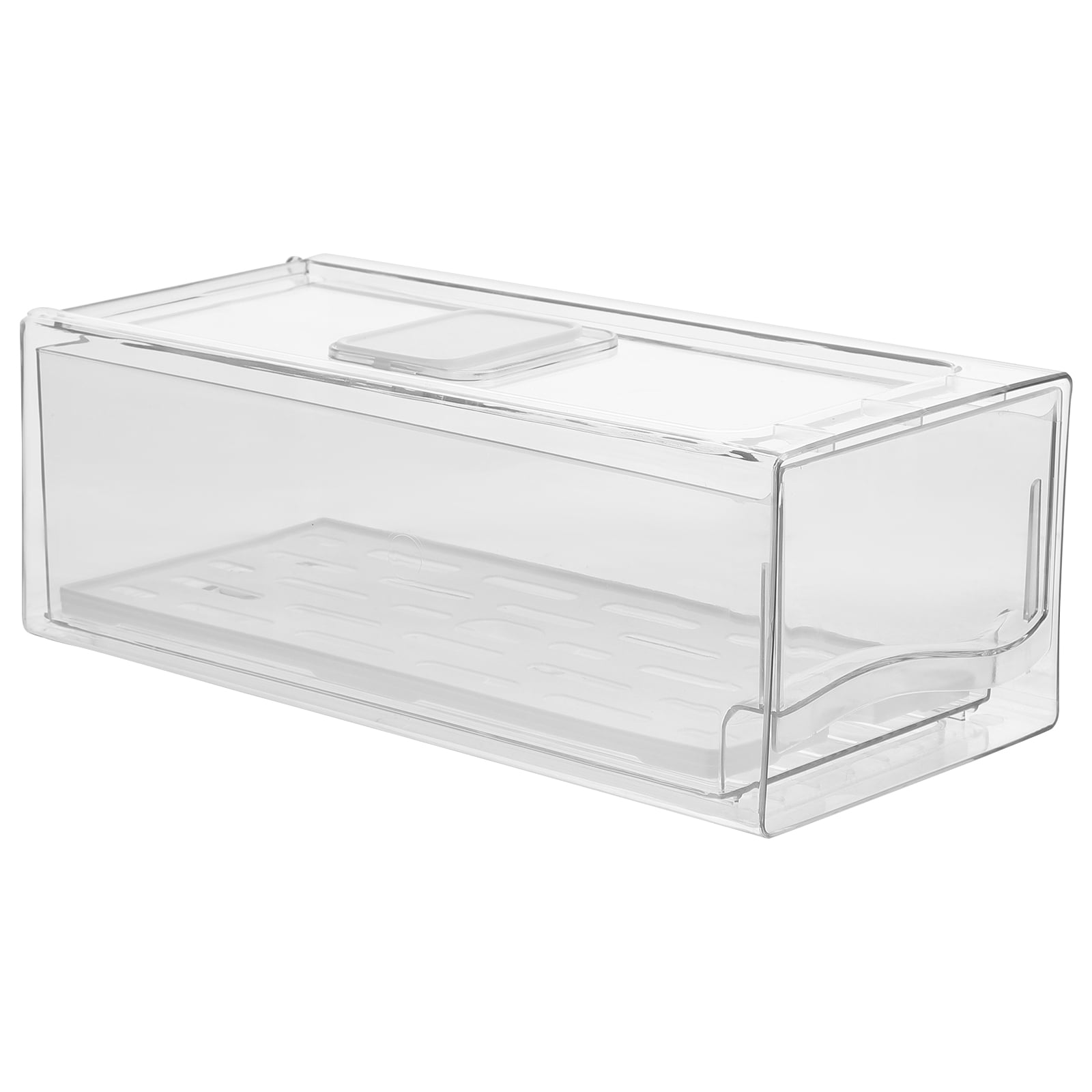 FESTFENDS Fridge Drawer Organizer Transparent PP 1Pcs 11.79X5.50X5.11in ...
