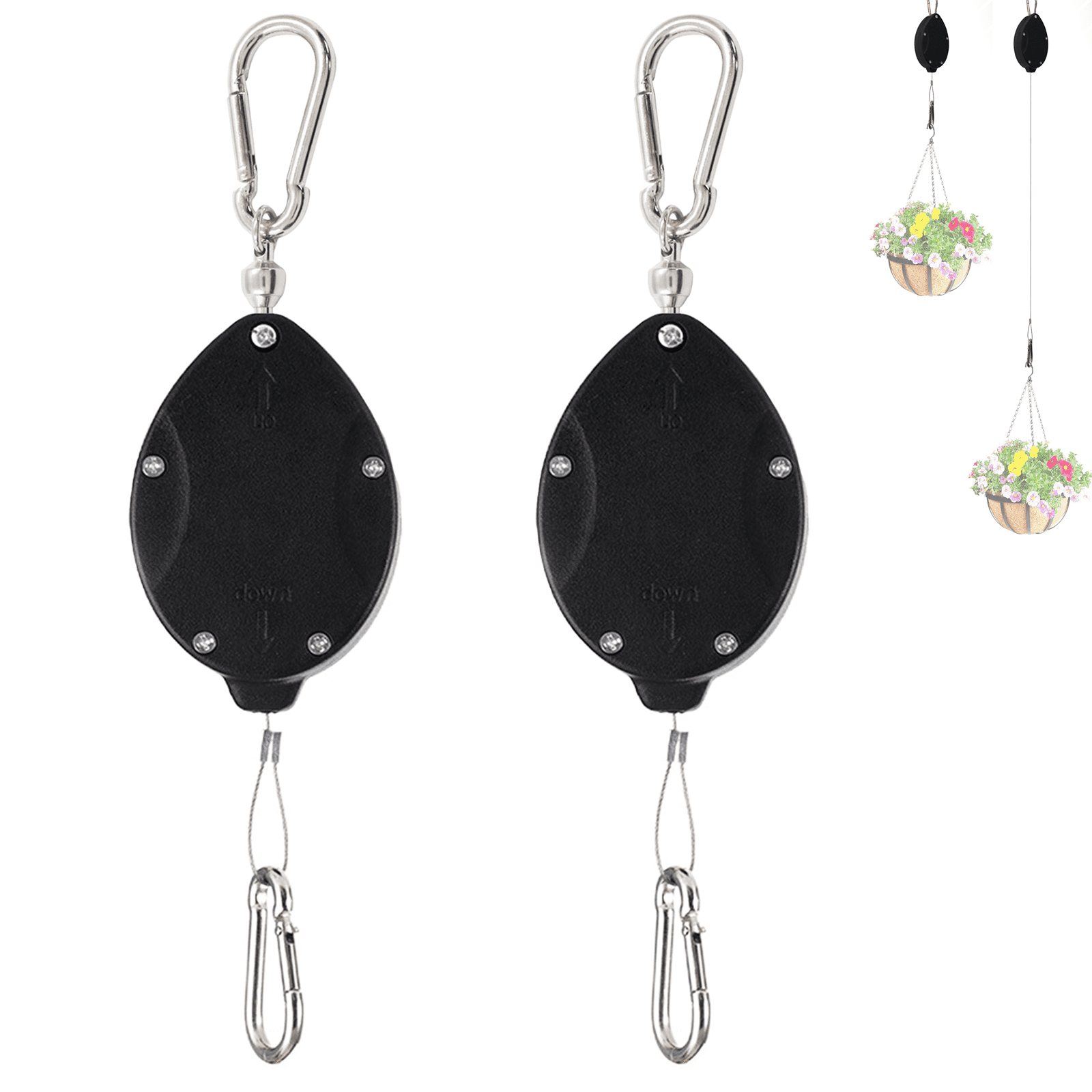 uncakil 2024 Plant Pulleys for Hanging Plants Heavy Duty,Upgraded ...