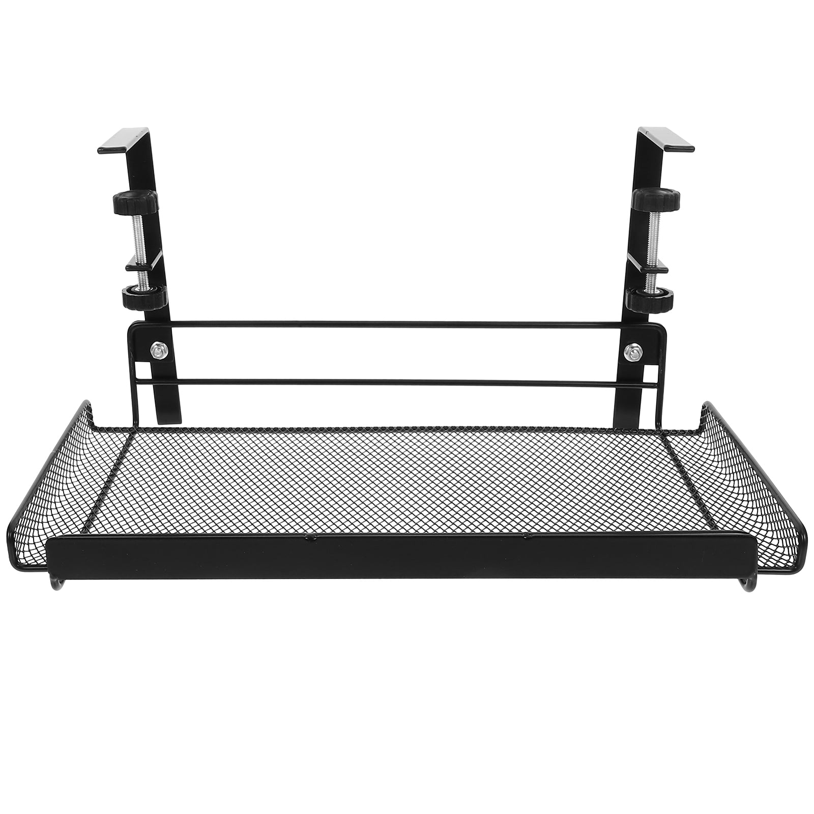 under Desk Metal Organizer Storage Container Shelves Cord Office Black ...