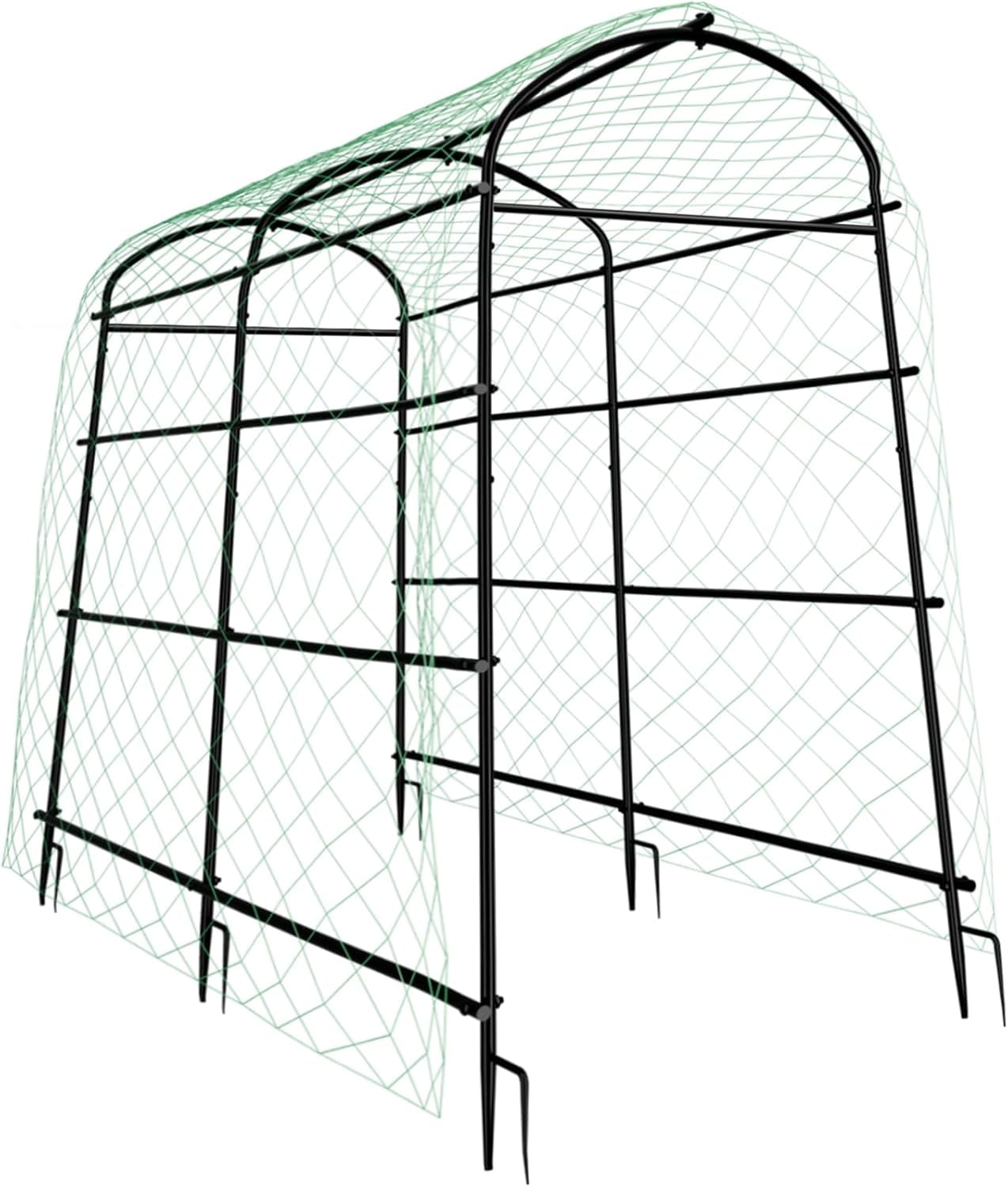 unho Garden Arch Trellis,7.2FT Extra Tall Polyethylene-Coated Stainless Steel Garden Trellis for ...