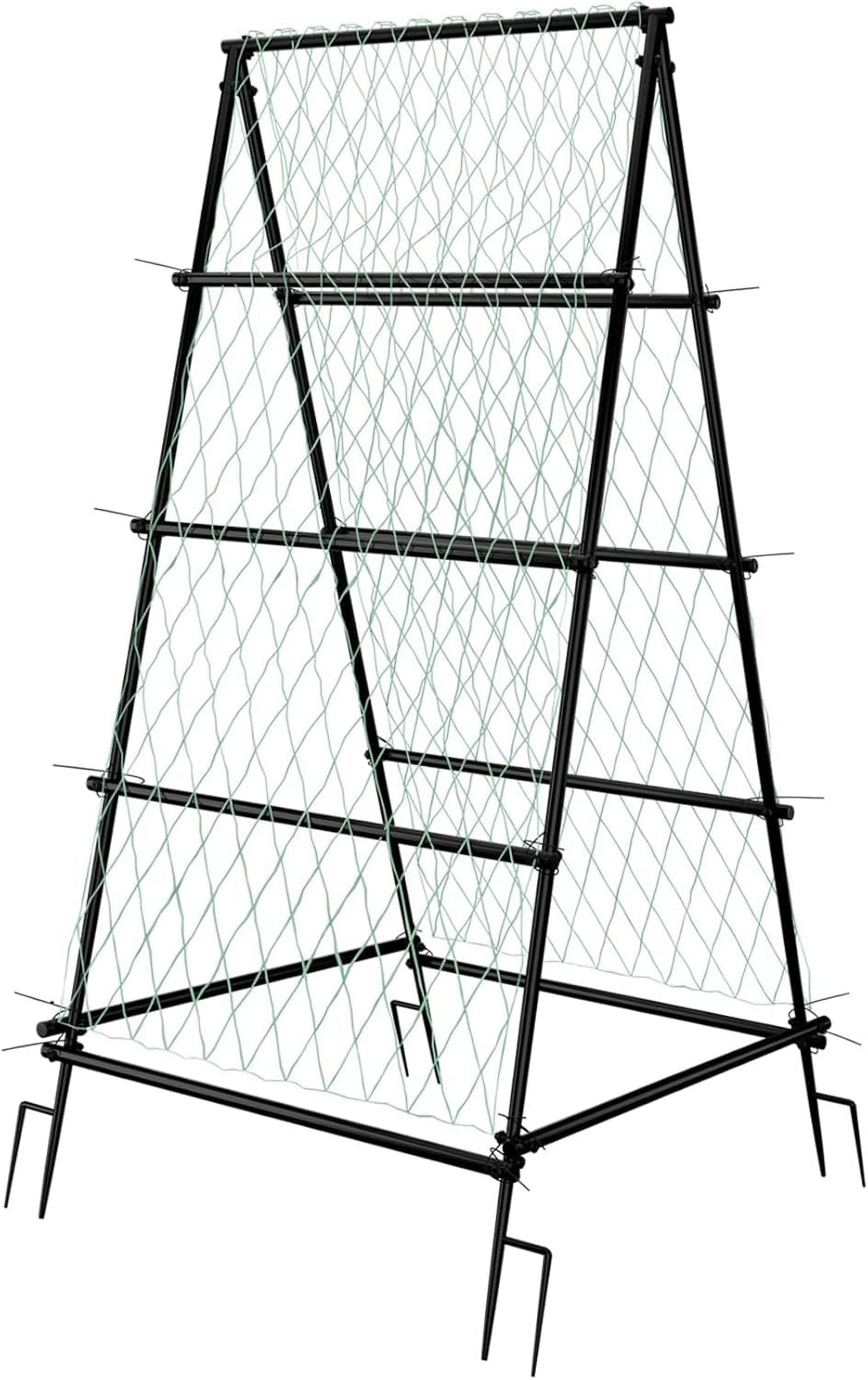 unho Garden Trellis for Climbing Plants with Tough Nylon Netting, 6ft ...