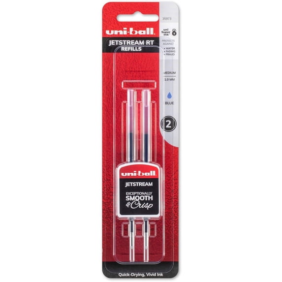 uni-ball Jetstream RT Ballpoint Pen Refills - 1 mm, Medium Point - Blue ...