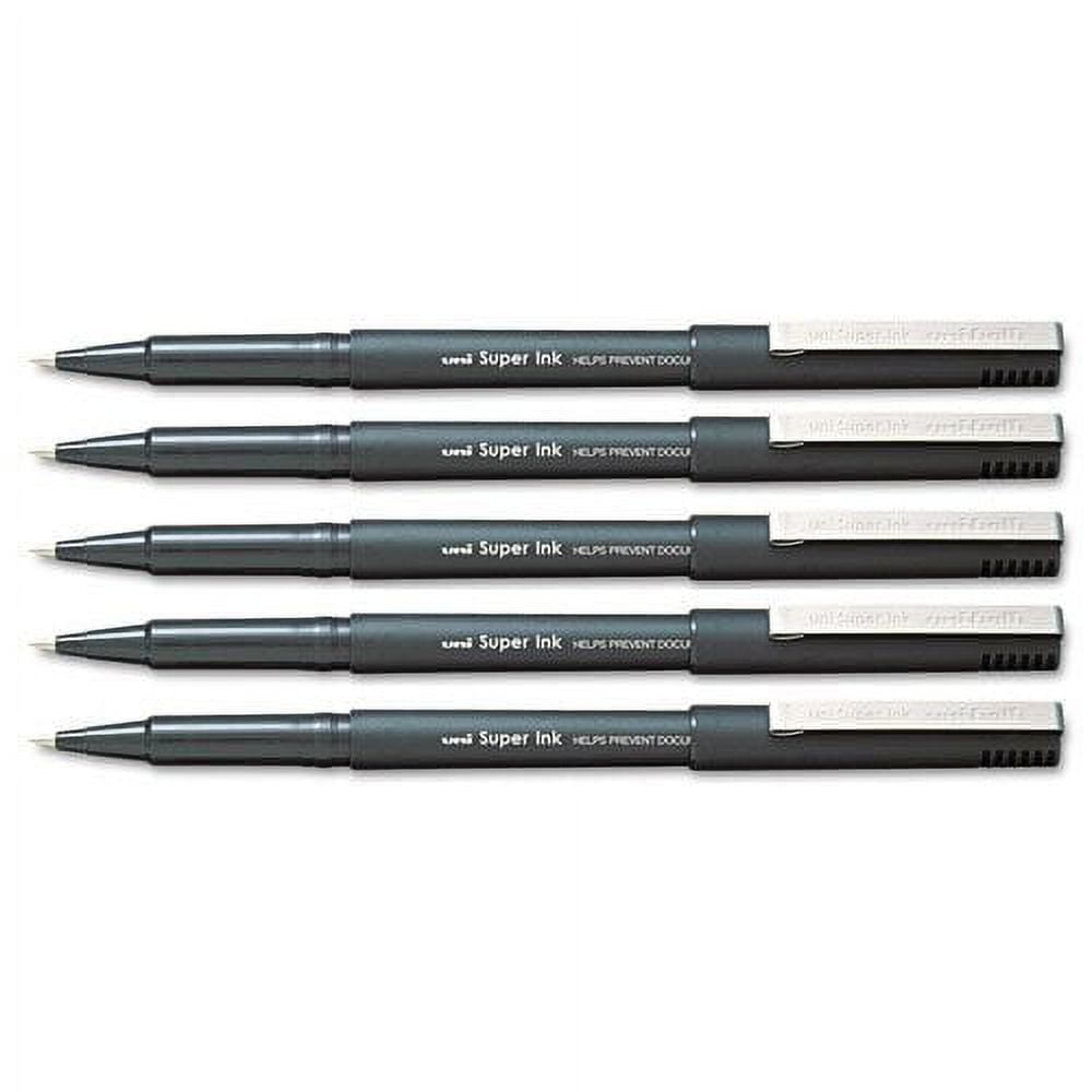 uni-ball Stick Micro Point Roller Ball Pens, 5 Black Ink Pens (60151 ...
