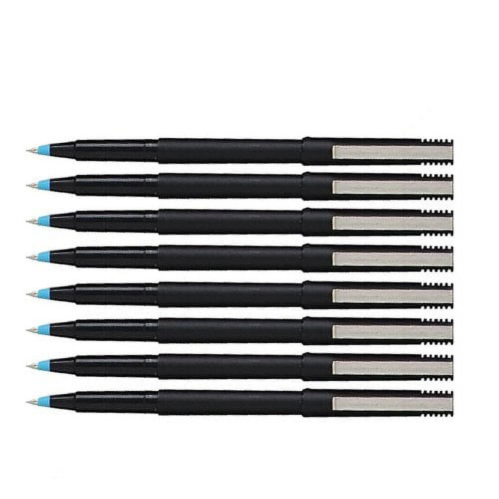 uni-ball Stick Micro Point Roller Ball Pens, 8 Blue Ink Pens (60153 ...