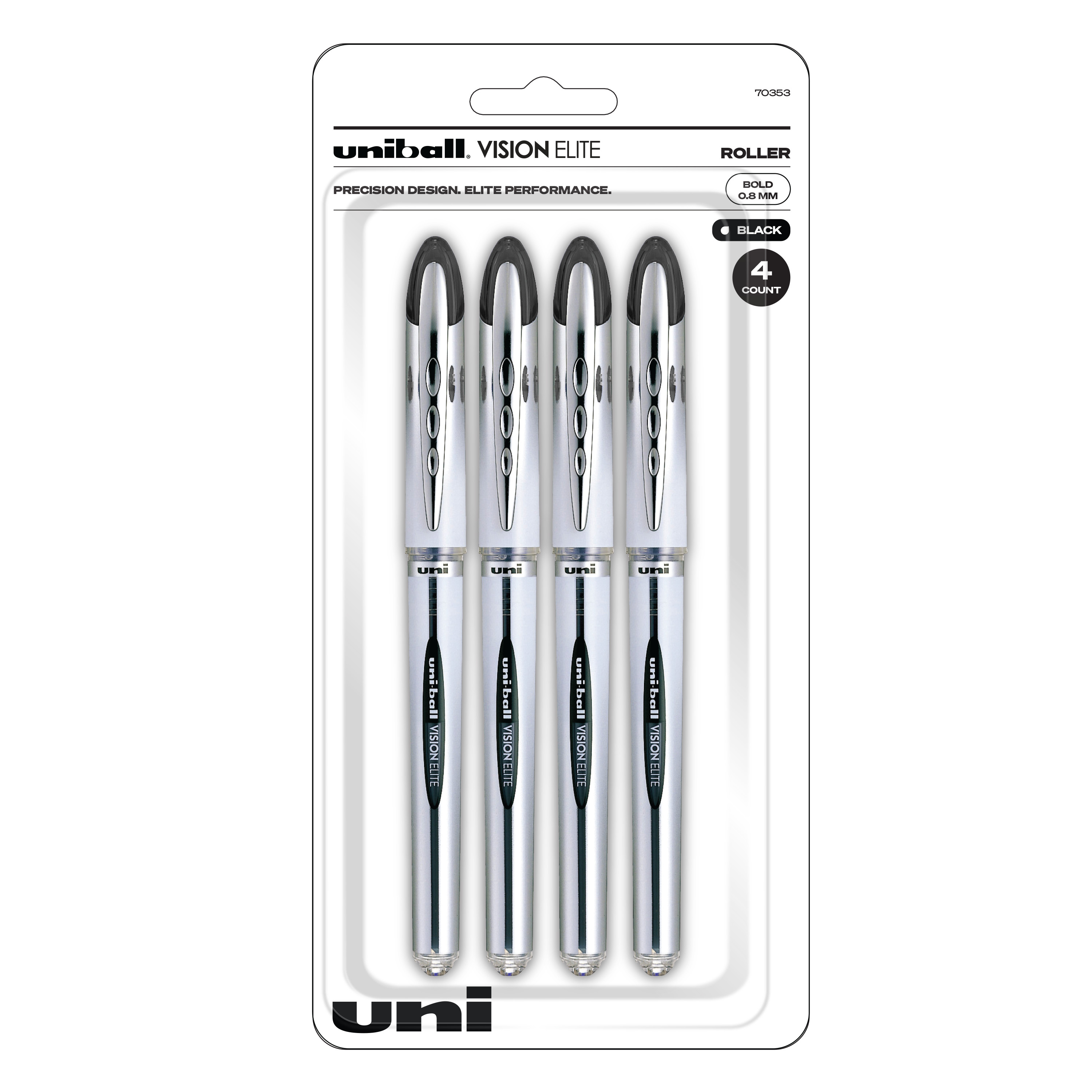 Uni-Ball, SAN1734916, Needle Vision Soft Grip Pens, 8 / Pack - Walmart.com