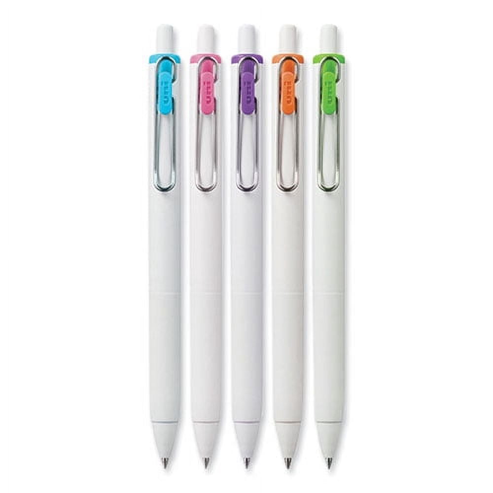 uniONE Gel Pen, Retractable, Medium 0.7 mm, Fashion Ink-Color ...