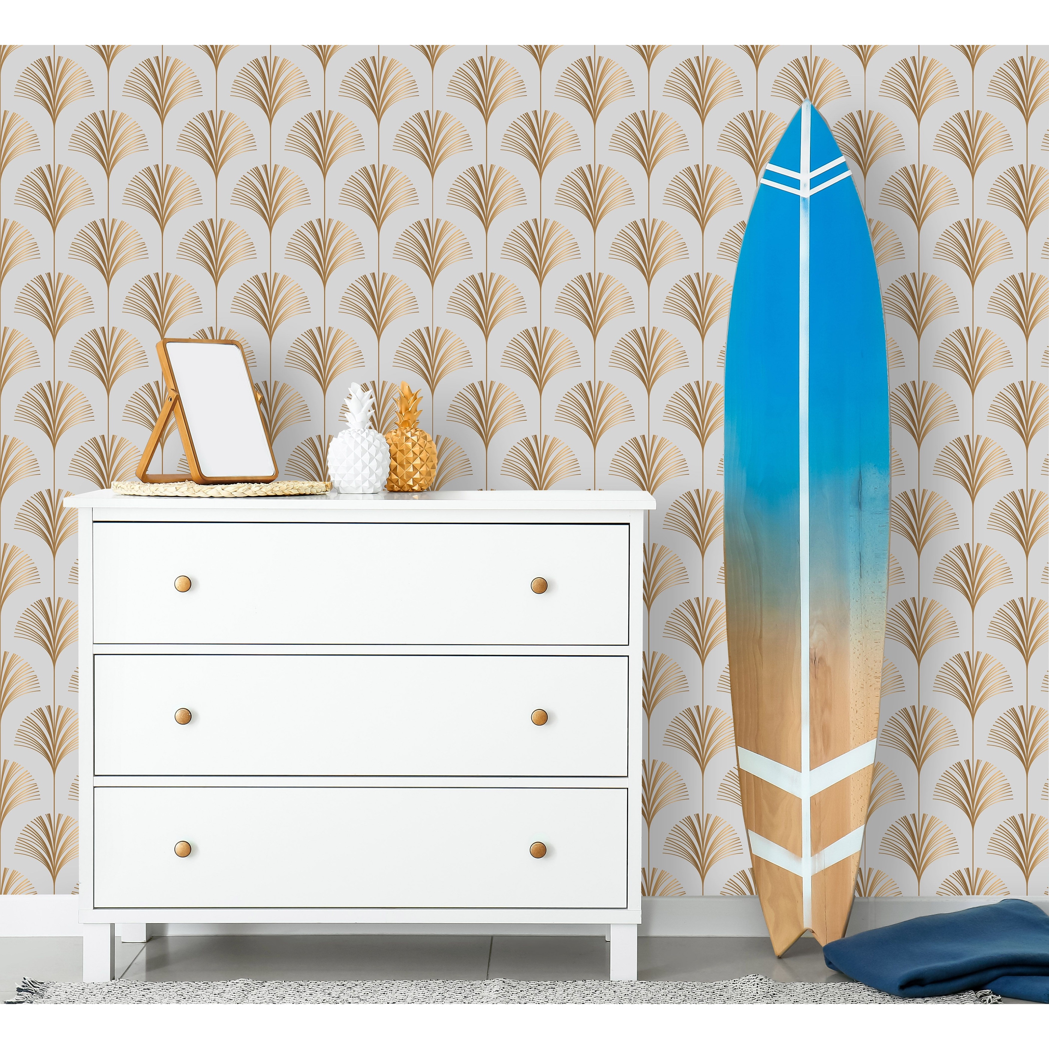 uniQstiQ Gold Tassels Wallpaper Peel-and-Stick 25