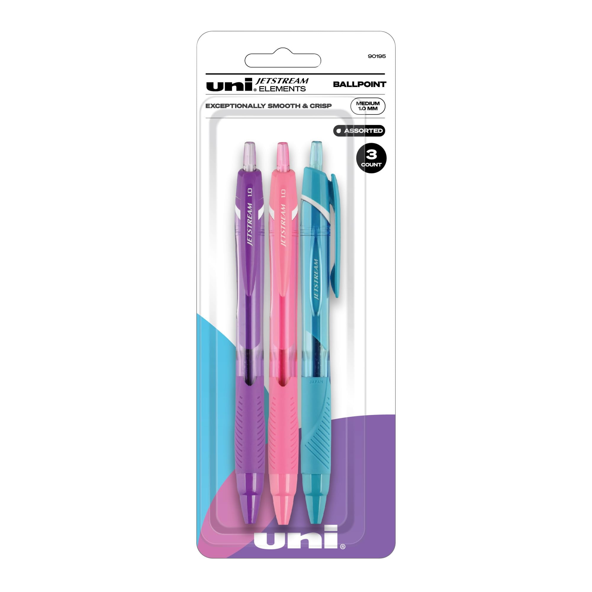 uniball Jetstream Elements Ballpoint Pens, Medium Point (1.0mm ...