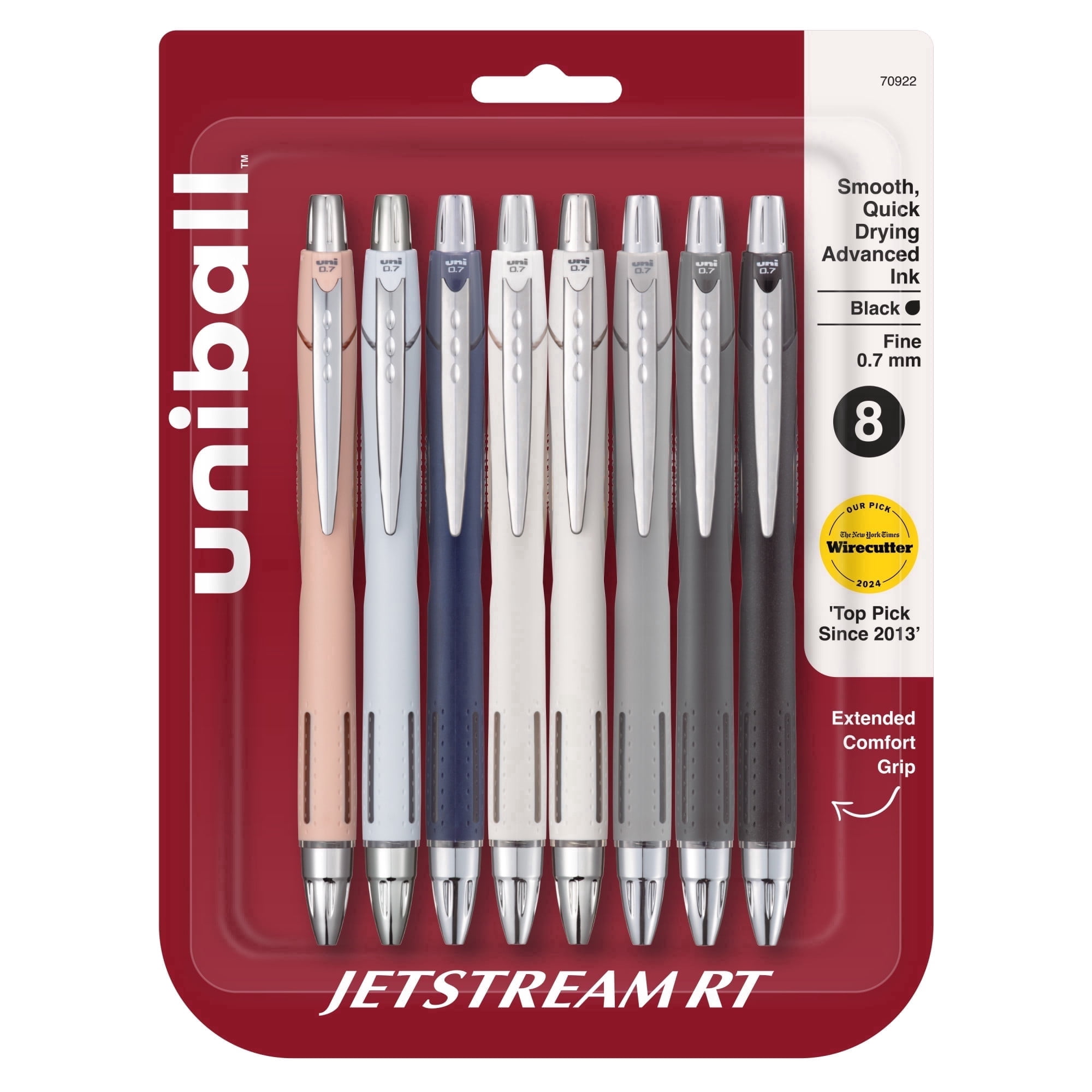 uniball™ Jetstream RT Ballpoint Pens, Fine Point (0.7mm), Black Ink ...