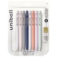uniball Zento Retractable Liquid Gel Pens, 0.7mm Medium Point, Black ...