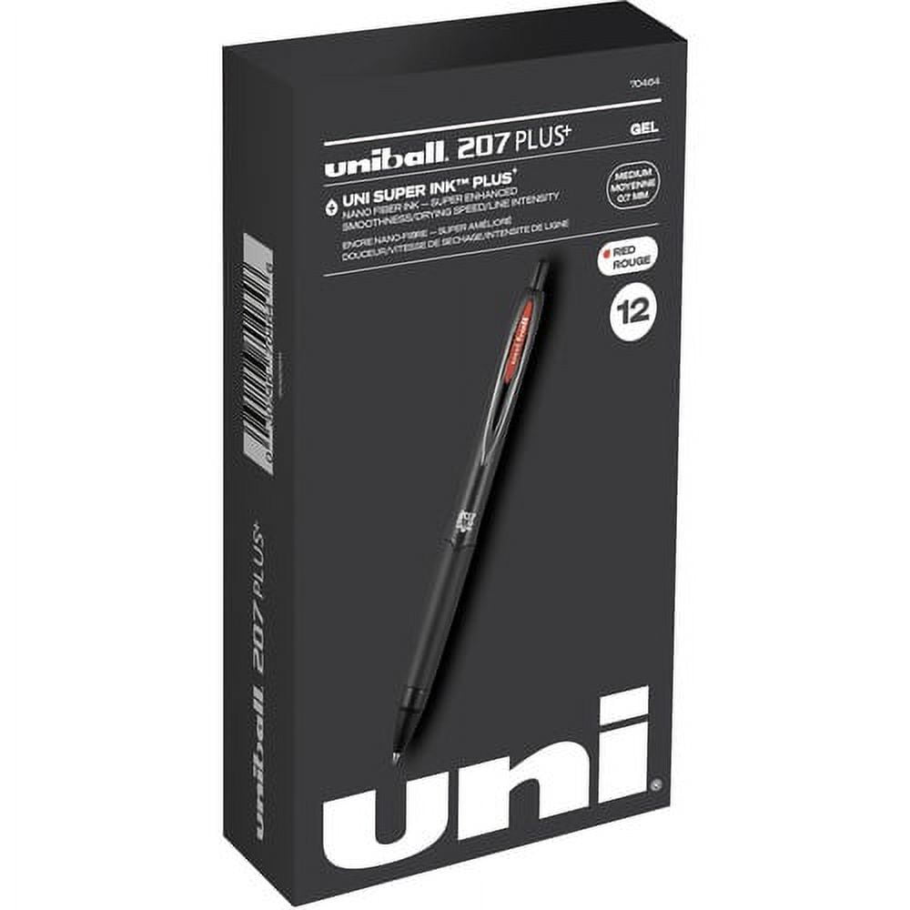 uniball trade; 207 Plus+ Gel Pen - Medium Pen Point - 0.7 mm Pen Point ...